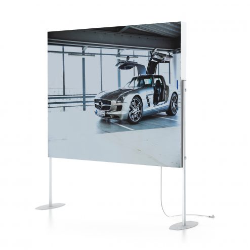 Annex SEG/LED Light Box Elevated Stands With Graphics | Sign Squads